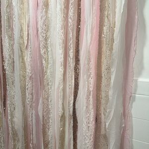 Other | Brand New Blush Gold And Champagne Gold Ribbon Backdrop | Poshmark